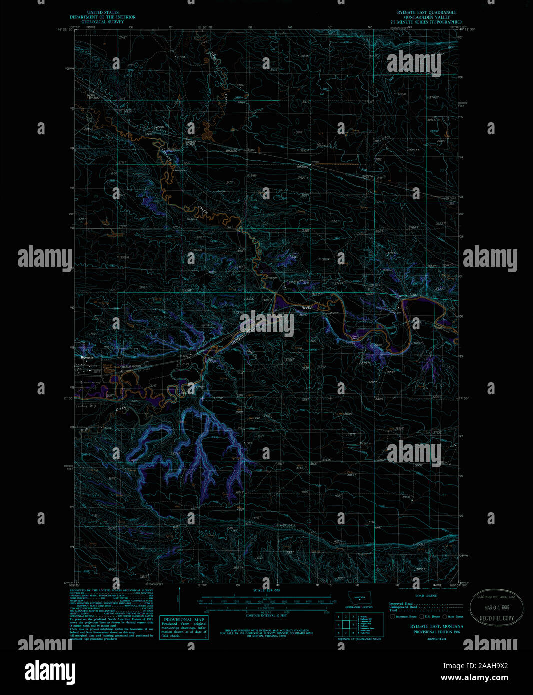 Map of ryegate hi-res stock photography and images - Alamy
