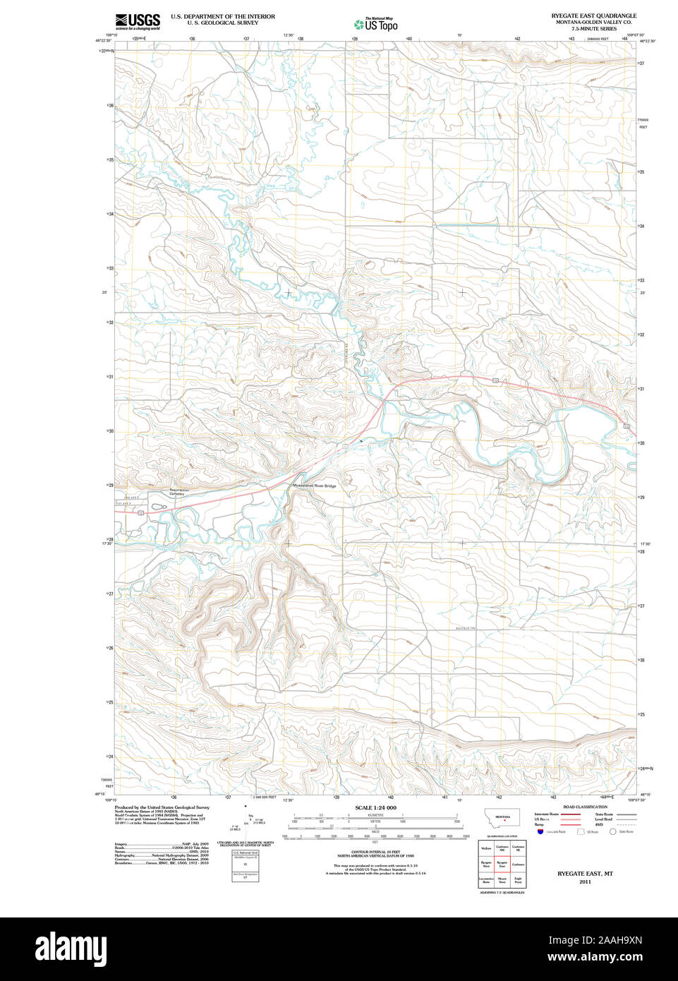 Map of ryegate montana hi-res stock photography and images - Alamy