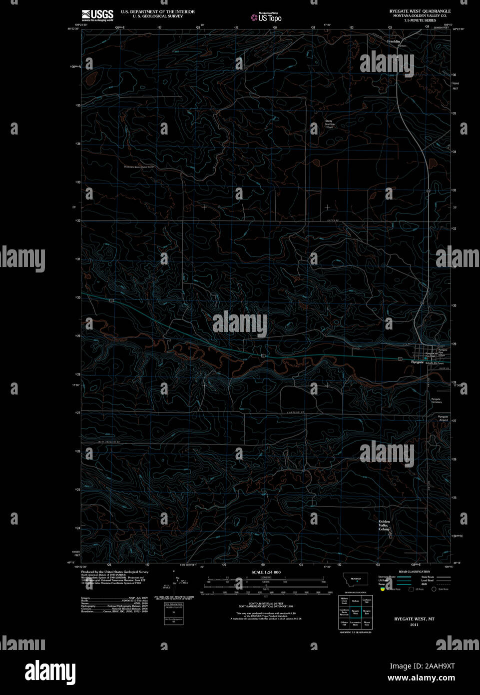 Map of ryegate hi-res stock photography and images - Alamy