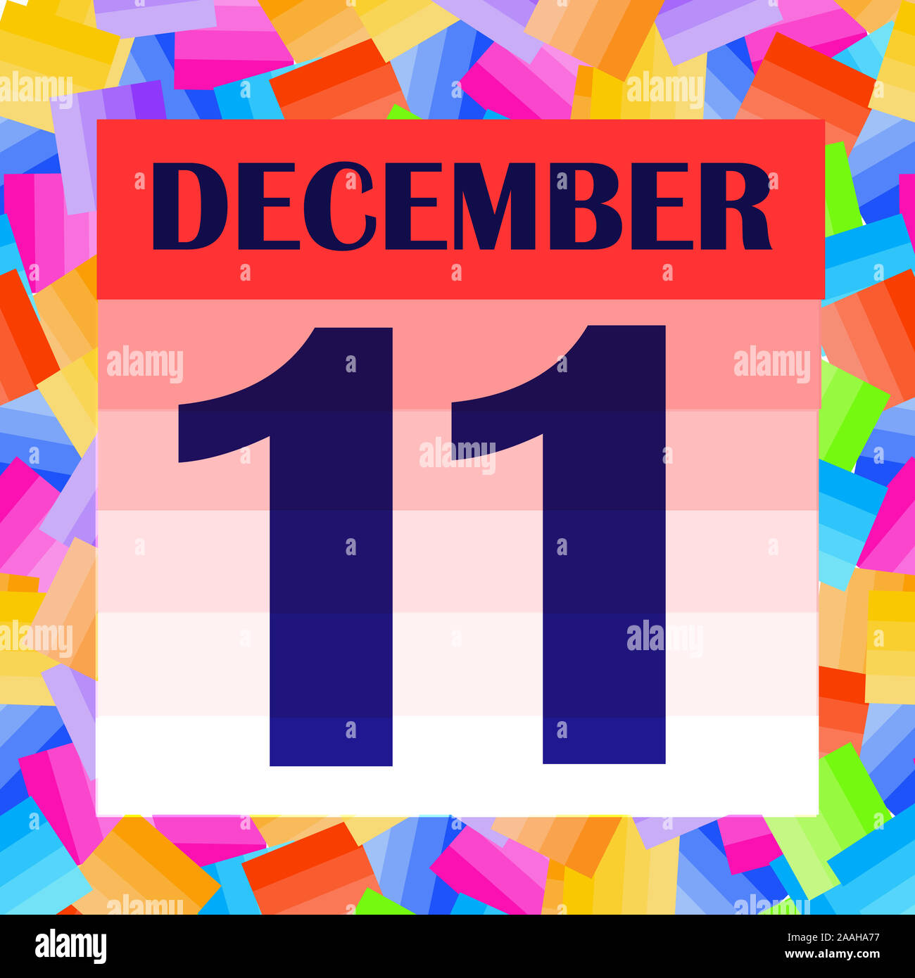 December 11 icon. For planning important day. Banner for holidays and ...
