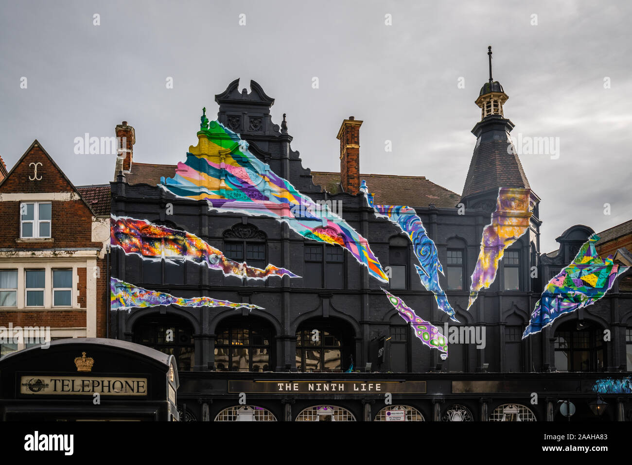 London, United Kingdom - October 2019 : Landmark colourful The Ninth ...