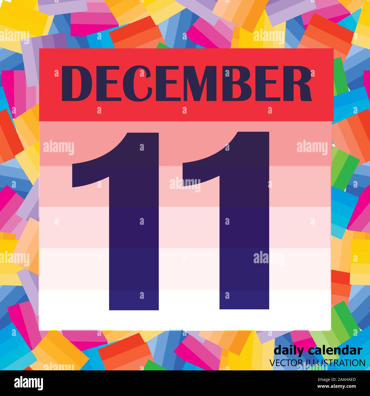 December 11 icon. For planning important day. Banner for holidays and ...
