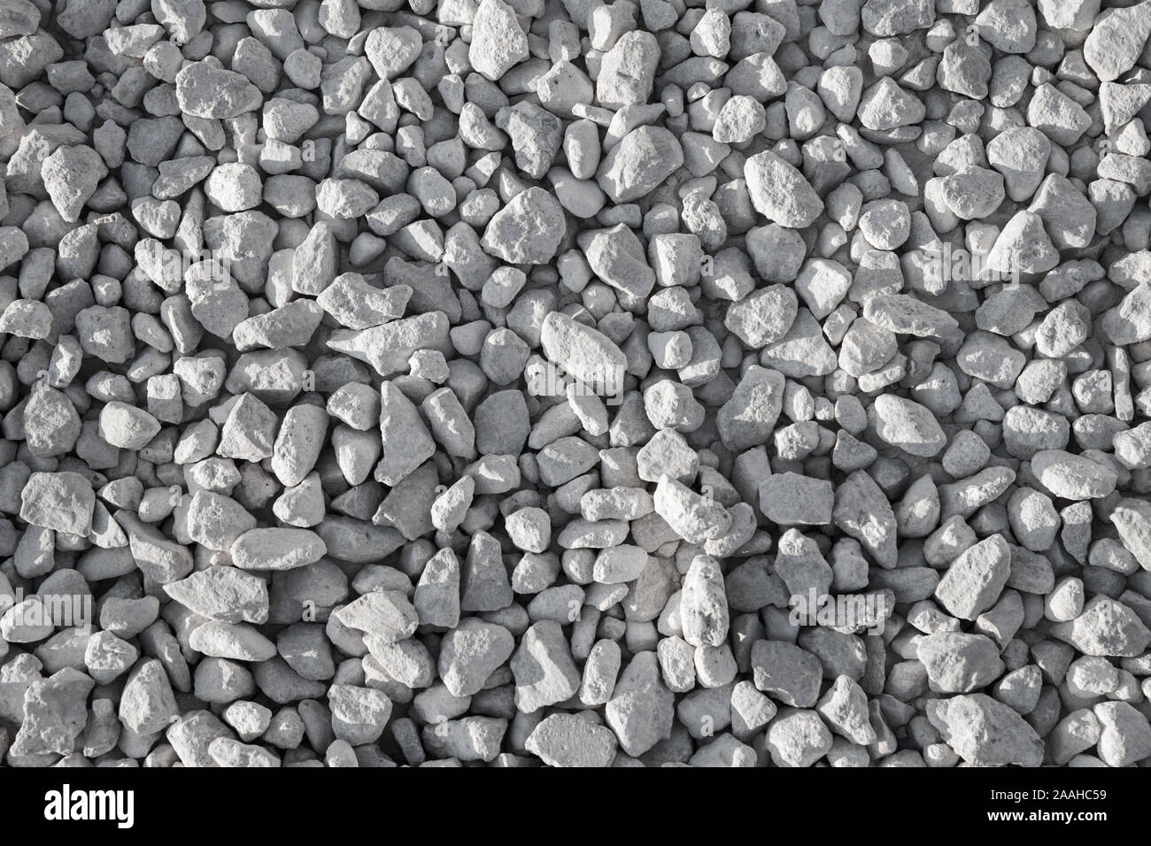 Gray industrial gravel on the ground, background photo texture, top ...