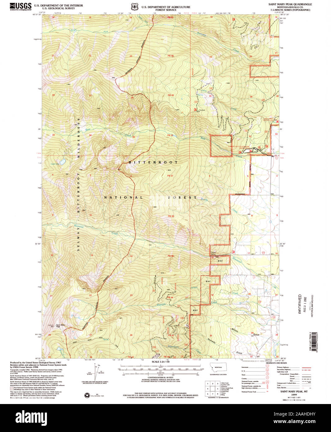 Map of saint mary Cut Out Stock Images & Pictures - Alamy