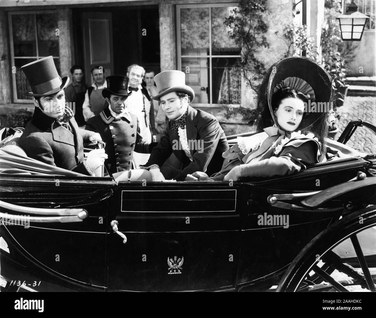 LAURENCE OLIVIER as Mr. Darcy BRUCE LESTER as Mr. Bingley and FRIEDA ...