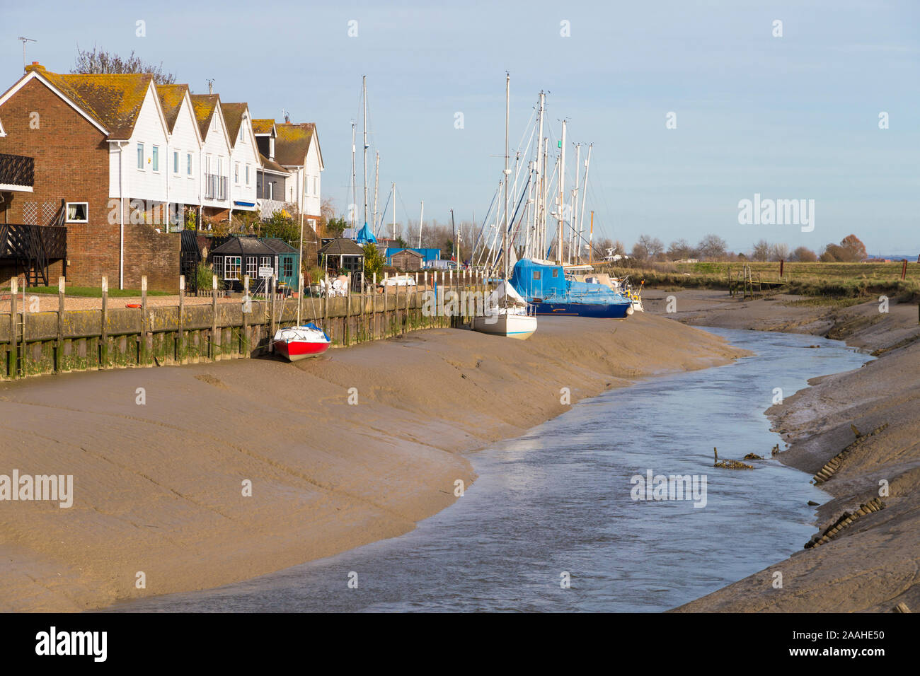 Riverside houses, river brede, rye, east sussex, uk Stock Photo - Alamy