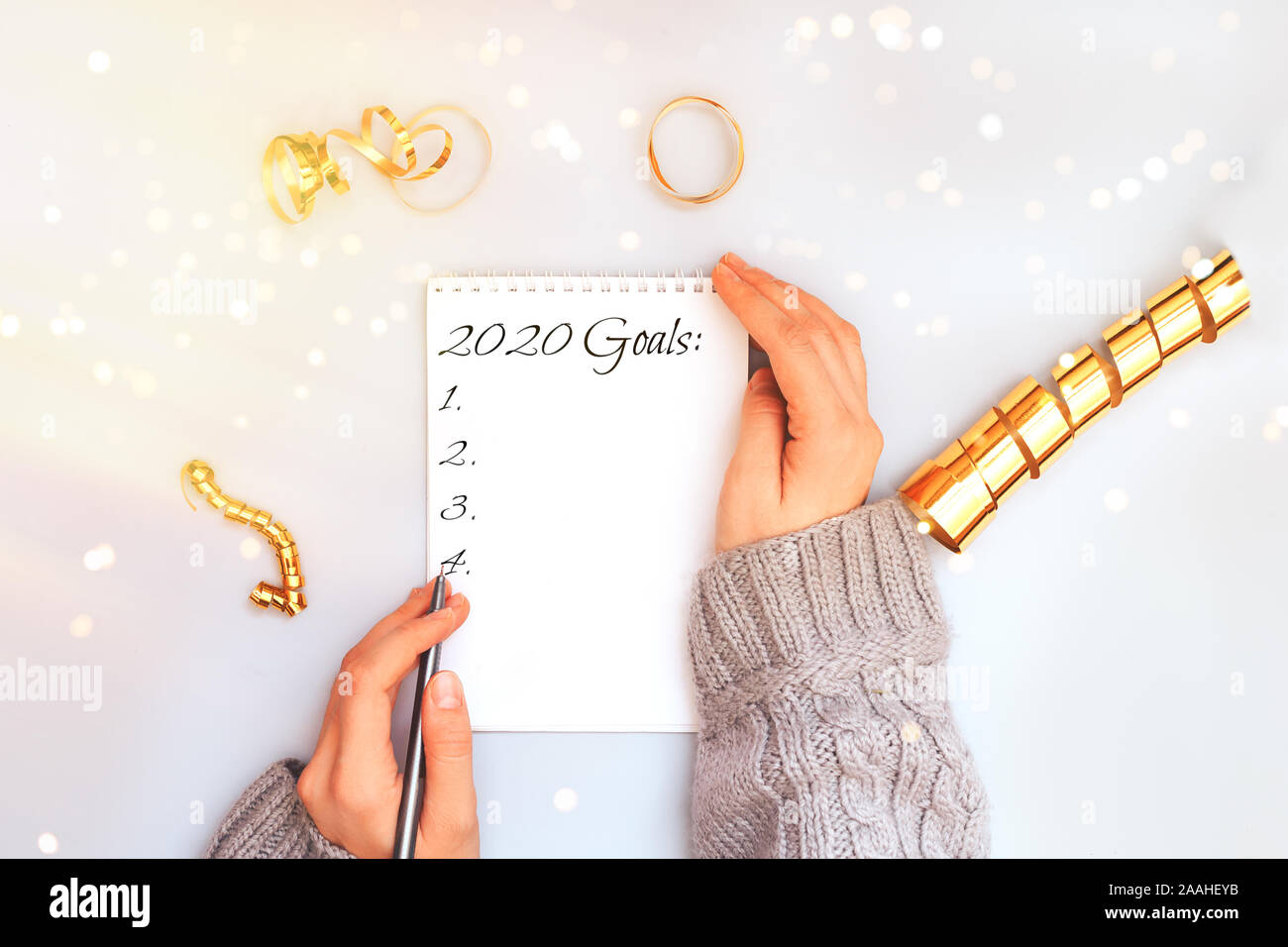 Plan of 2020 goals Stock Photo - Alamy