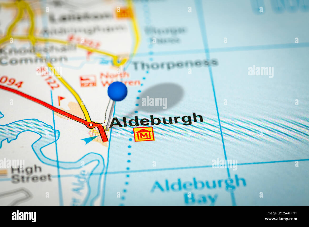 Aldeburgh map hi-res stock photography and images - Alamy