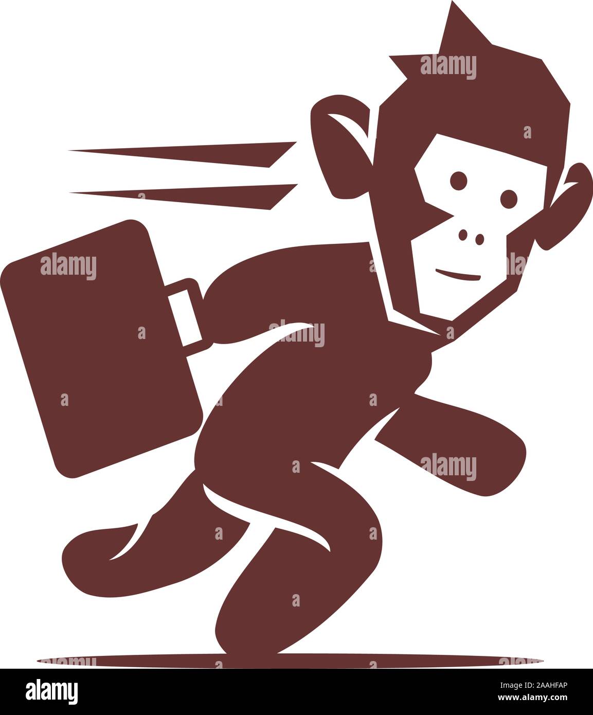 Monkey Logo Design Template Vector Illustration Isolated Stock Vector ...