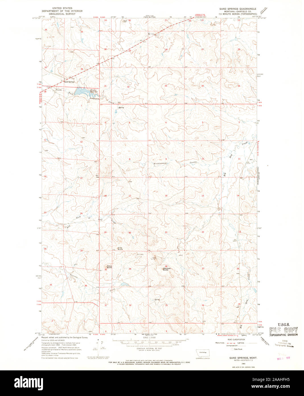 Map of sand springs hi-res stock photography and images - Alamy