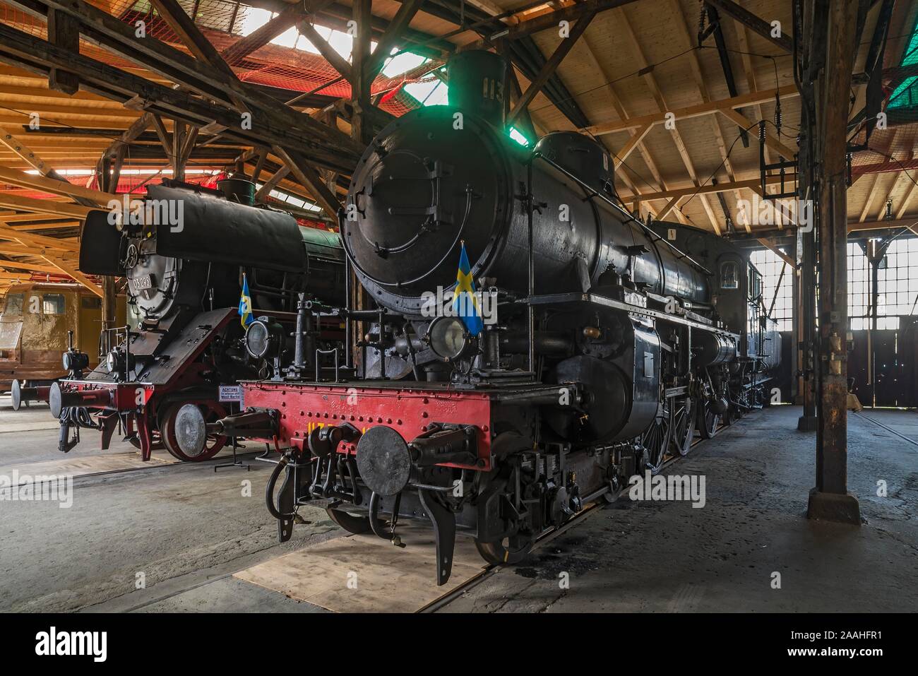 Swedish locomotive, class 1135, year of construction 1960, roundhouse ...