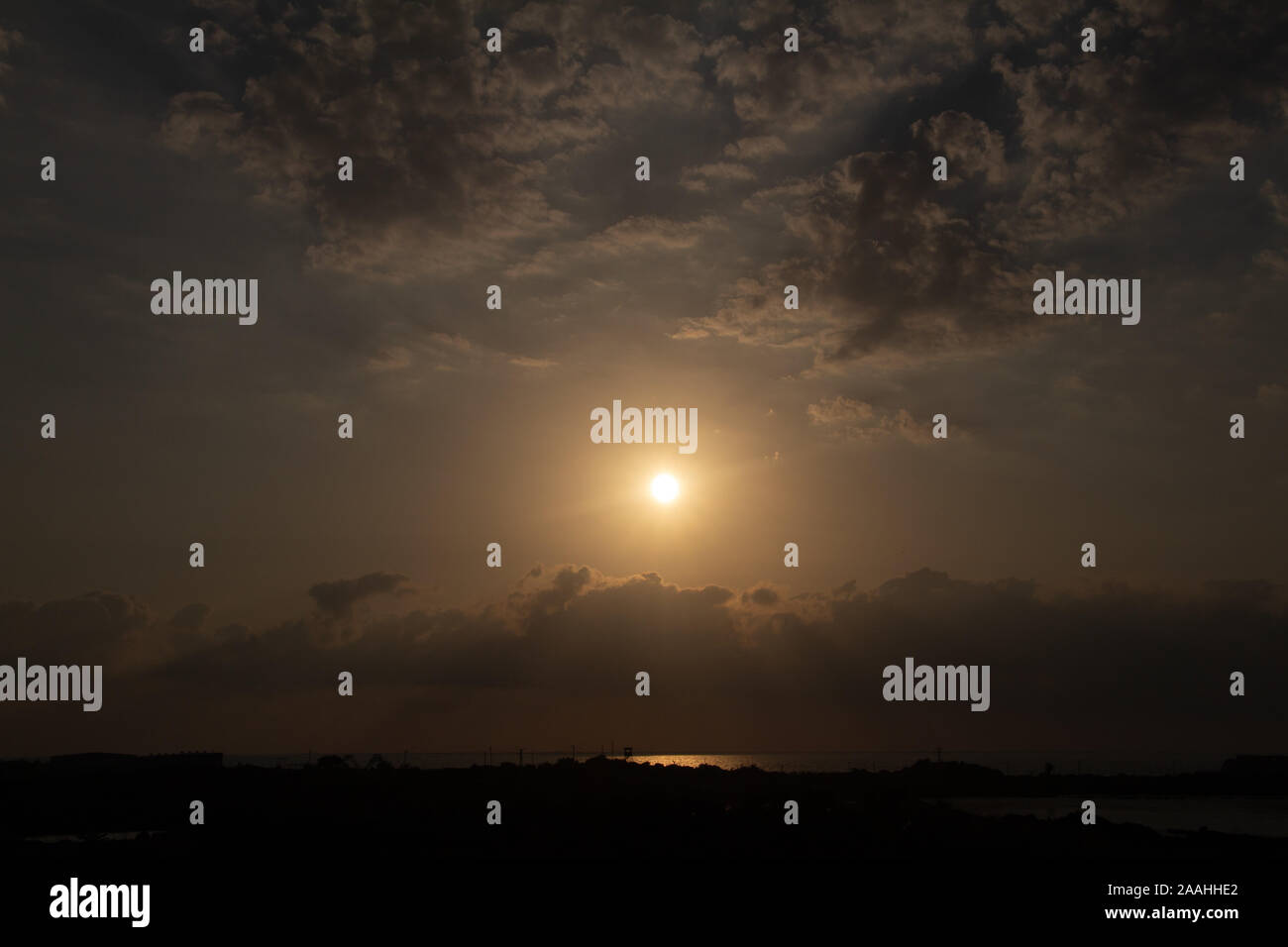 the sunset in different perspective and beauty of it in the colors of ...