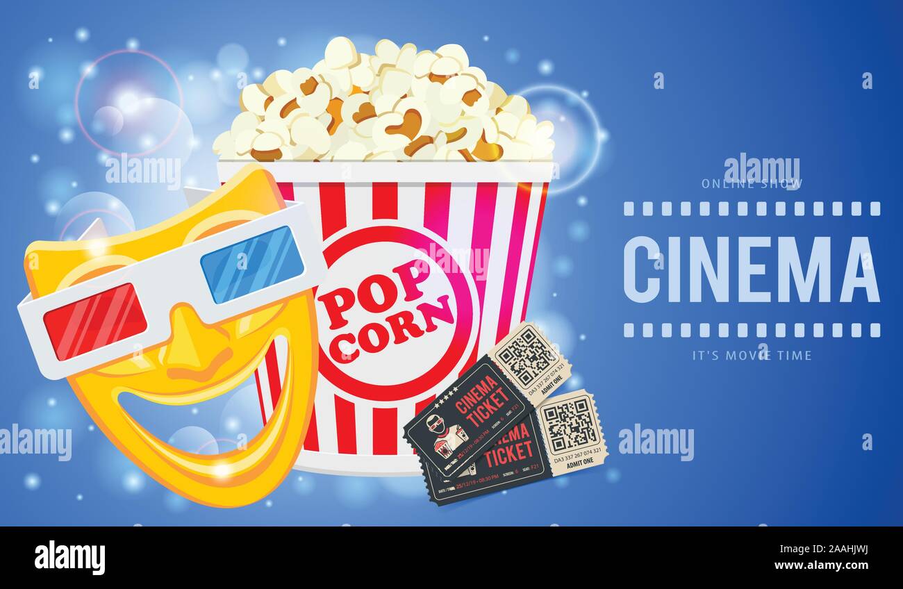 Cinema and Movie Banner Stock Vector Image & Art - Alamy