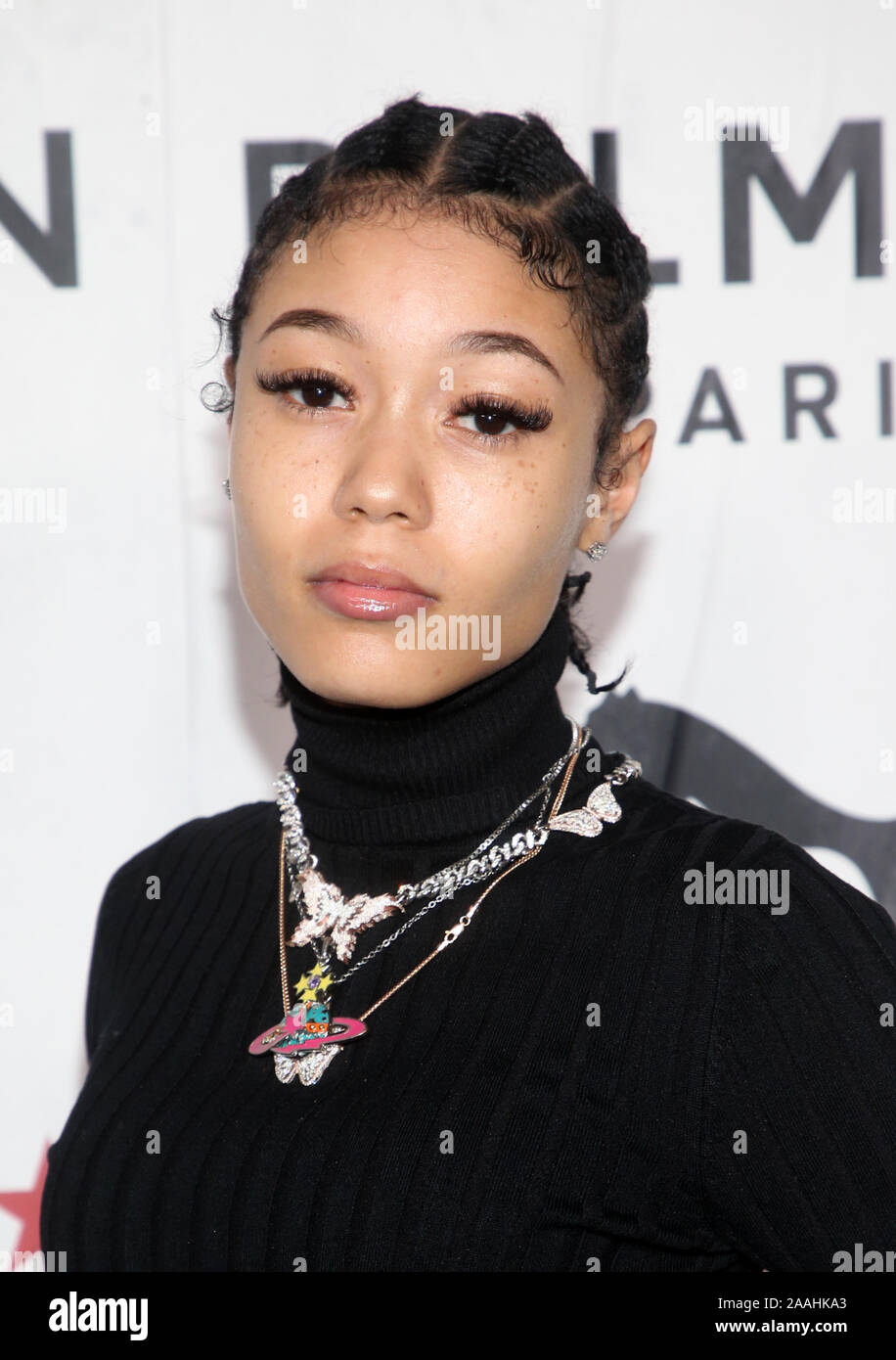 Los Angeles, Ca. 21st Nov, 2019. Coi Leray, at the Puma x Balmain ...