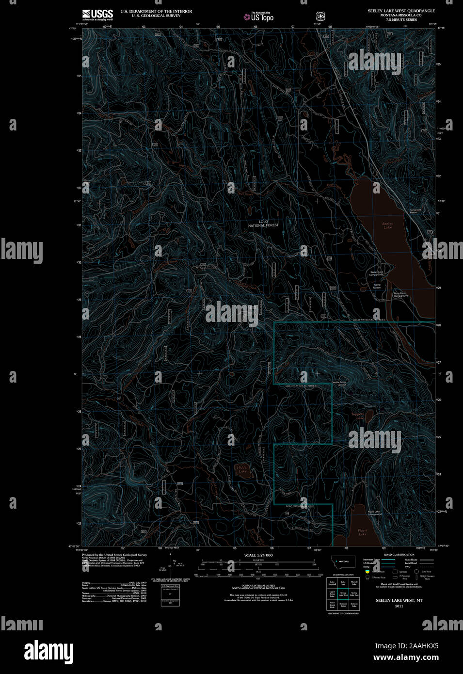 Seeley lake montana map hi-res stock photography and images - Alamy