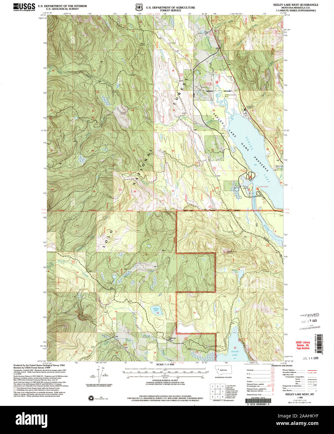 Map of seeley lake montana hi-res stock photography and images - Alamy