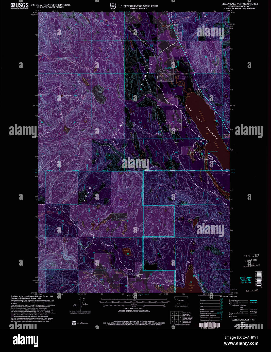 Map of seeley lake montana hi-res stock photography and images - Alamy