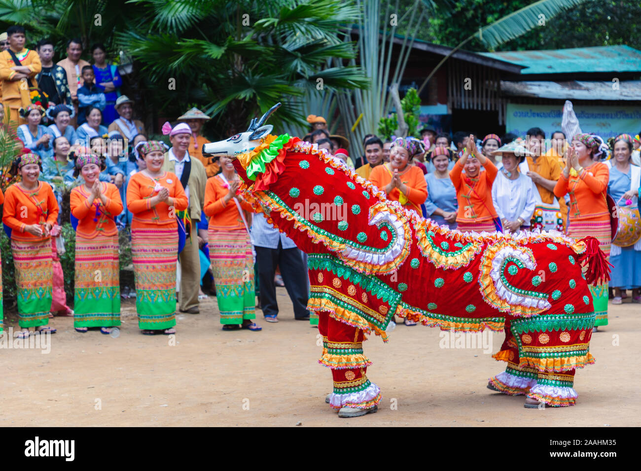 Group of Shan or Tai Yai (ethnic group living in parts of Myanmar and ...