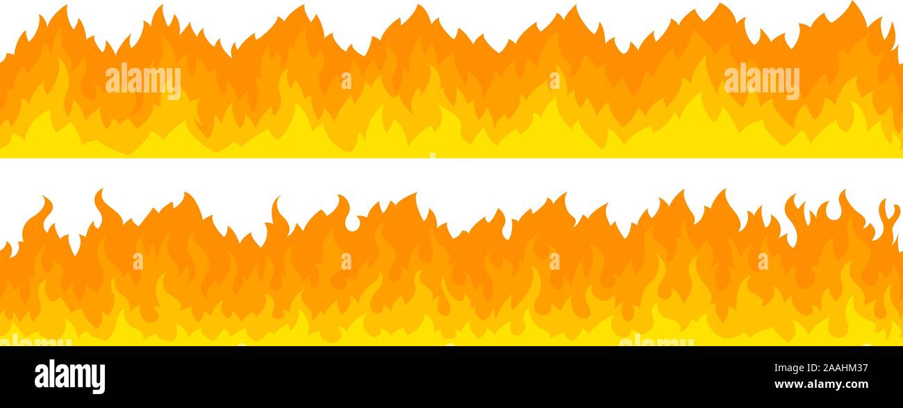 Fire flame frame borders Stock Vector Image & Art - Alamy