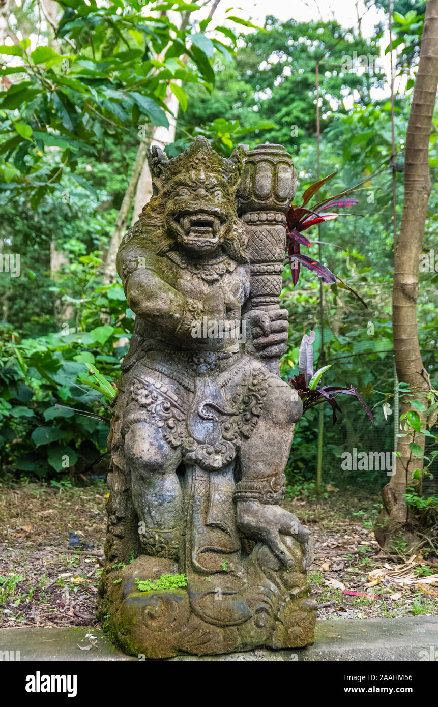 Statue in the sacred monkey forest hi-res stock photography and images ...