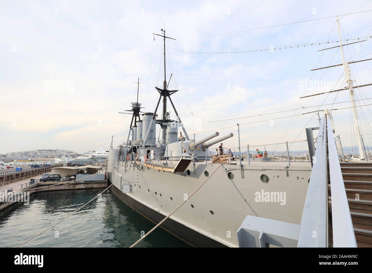 Museum Ship Averof, General Views of Athens, Greece, 16 November 2019 ...