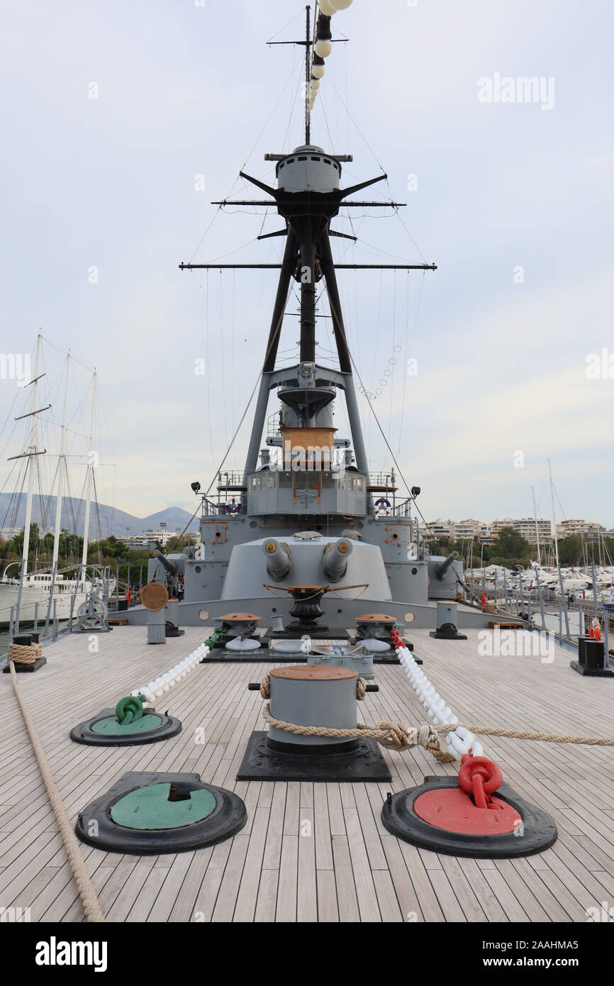 Museum Ship Averof, General Views of Athens, Greece, 16 November 2019 ...