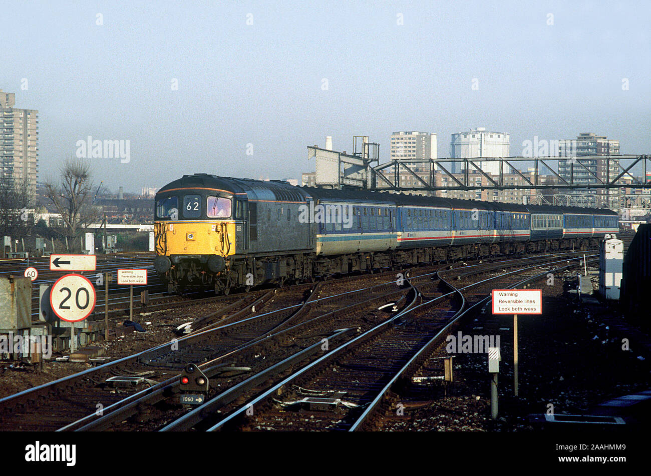 A class 33 Crompton diesel locomotive number 33116 working a Network ...