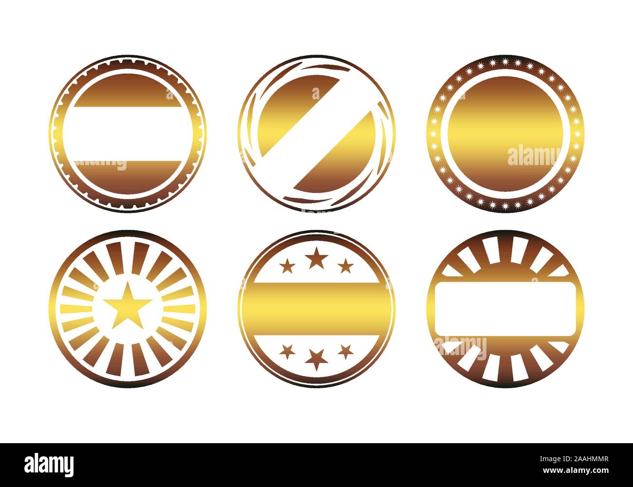 Stamps and stickers icons set. Kit collection of graphic design ...