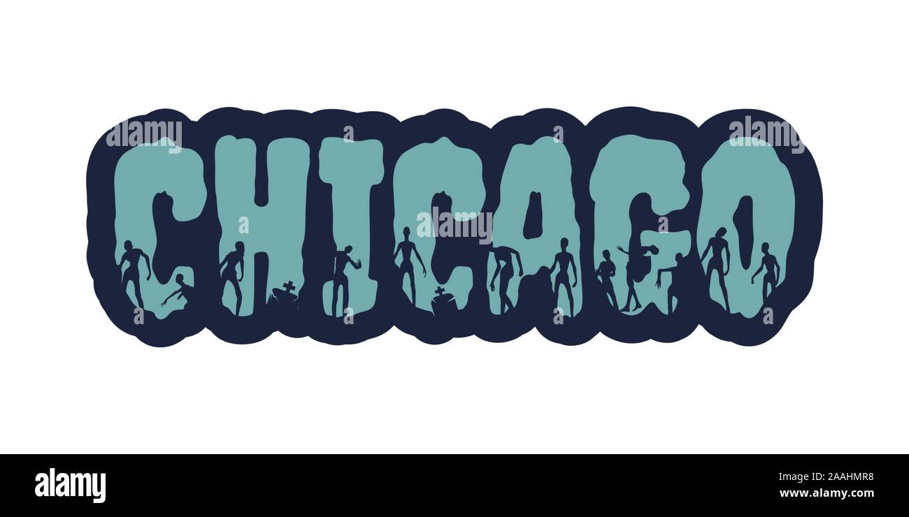 Chicago at halloween Stock Vector Images - Alamy