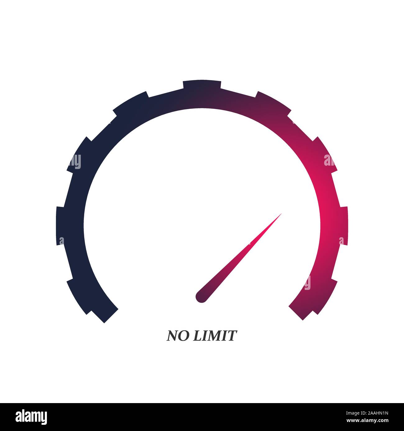 Geometric gear shape. Minimal abstract speedometer emblem template ...