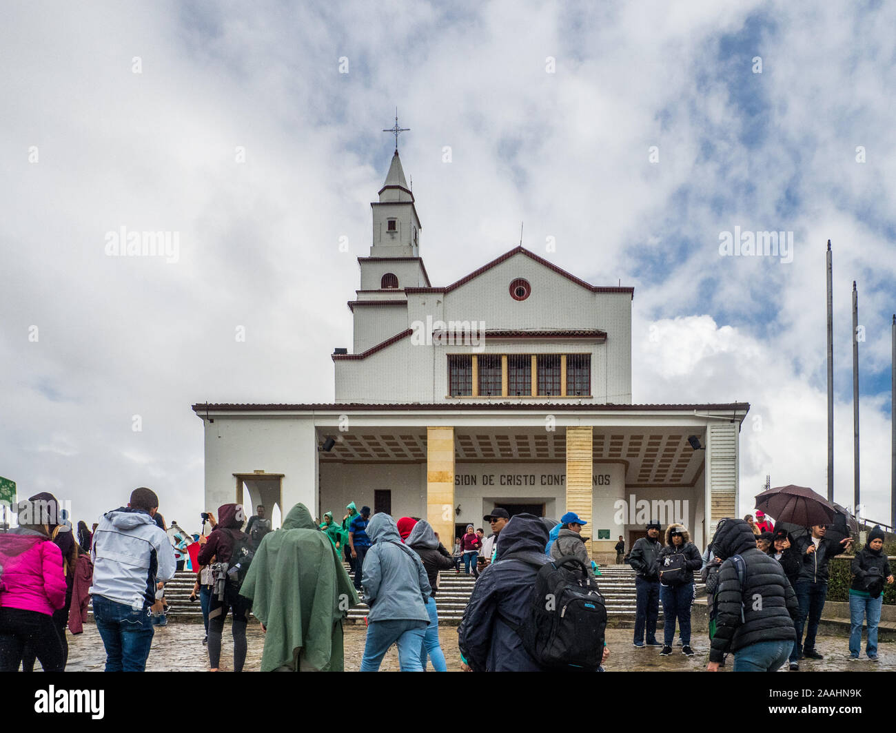 Bogota - Colombia, November 2, 2019 - Tourist in Montserrat Hill in ...