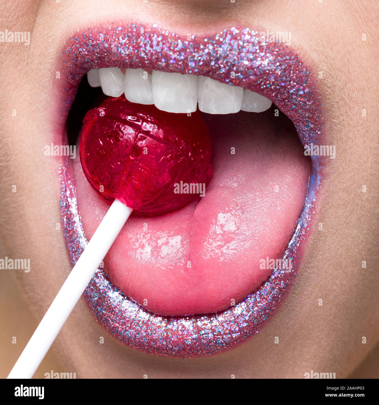 Mouth biting food hi-res stock photography and images - Alamy