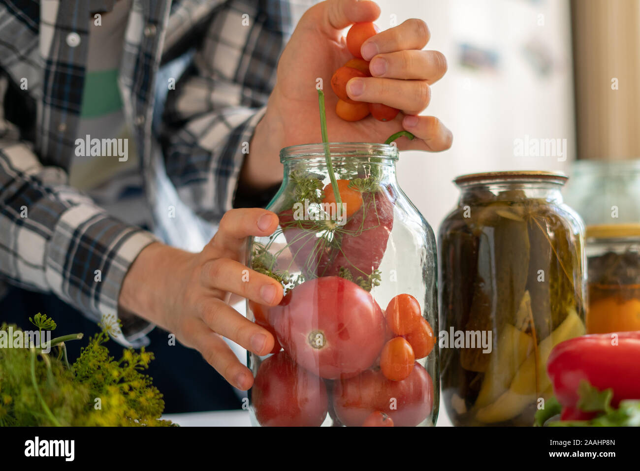 Cucumber pickle process hi-res stock photography and images - Alamy