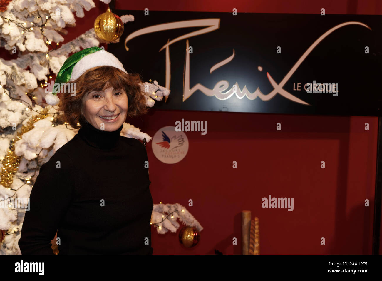 Paris France 20th Nov 2019 Ariane Ascaride Attends The Peres Noel Verts By Le Secours