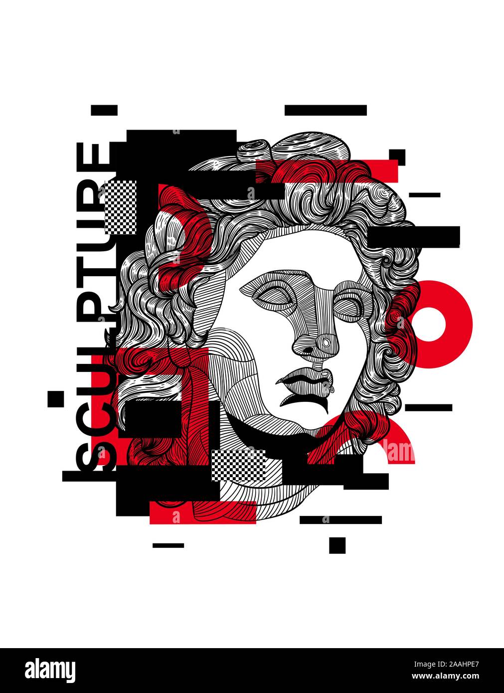 Vector lines classical hand drawn illustration Stock Vector Image & Art ...