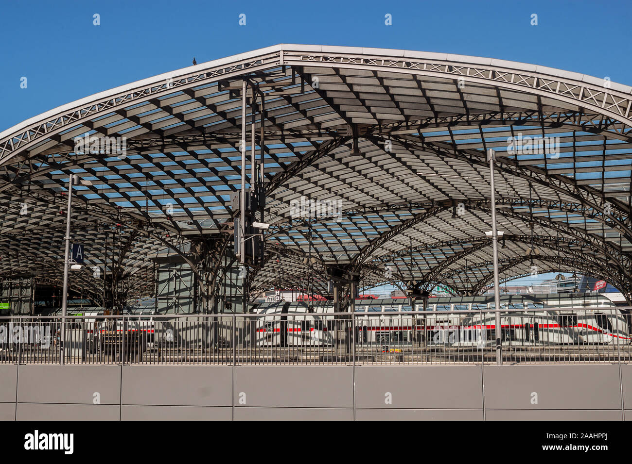 Beautiful architectural structures of Cologne main train station Stock ...
