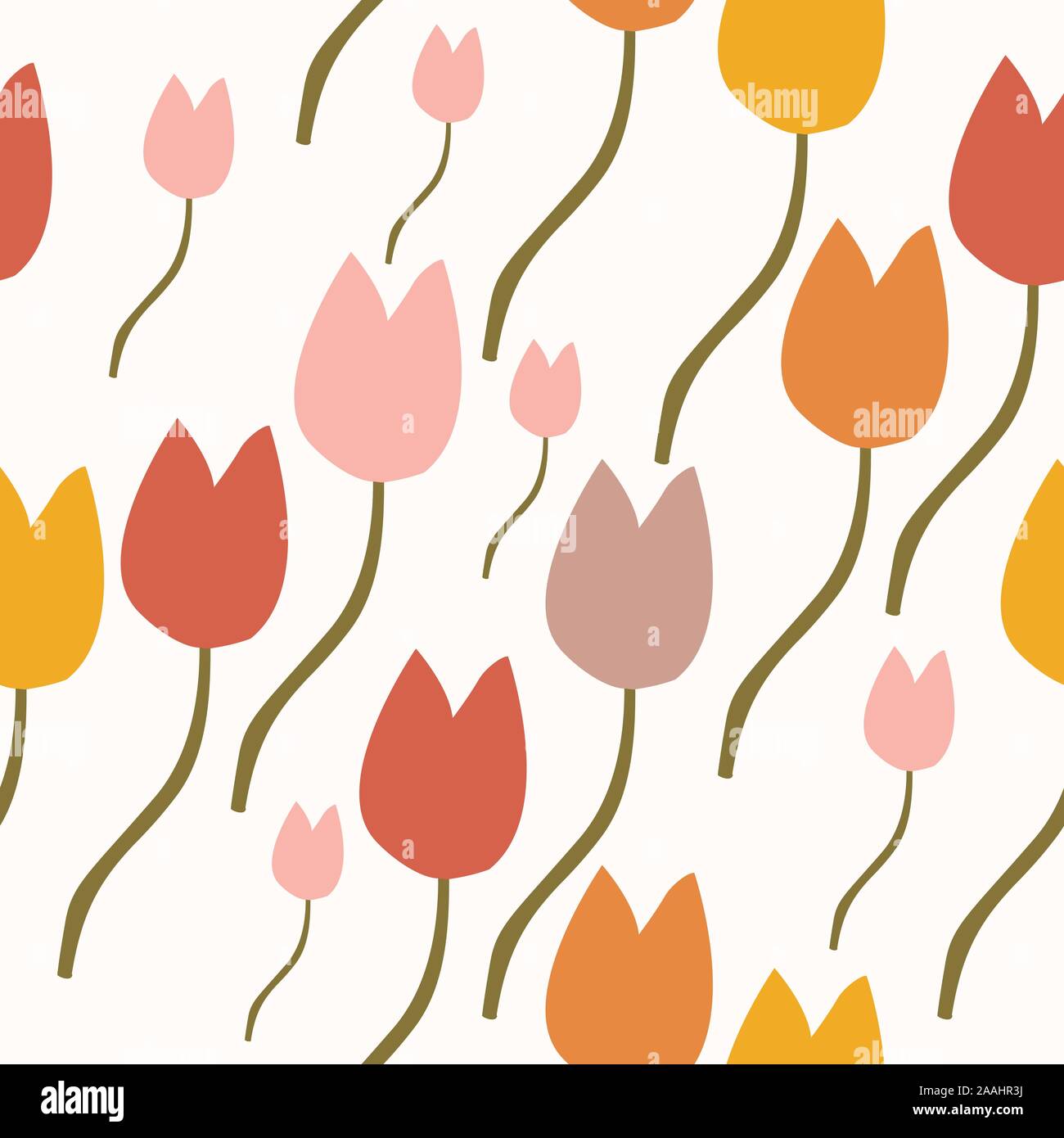 Seamless Hand Drawn Floral Pattern. Lovely Delicate Design. Repeating ...