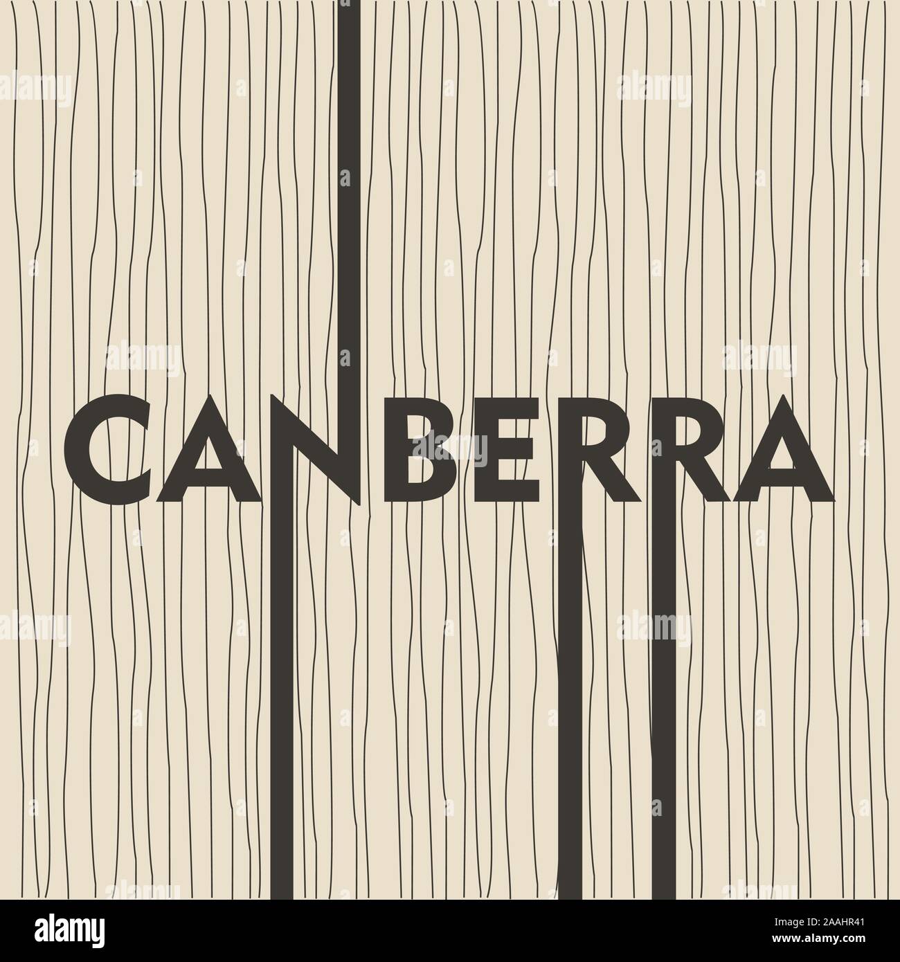 Image relative to Australia travel theme. Canberra city name in ...