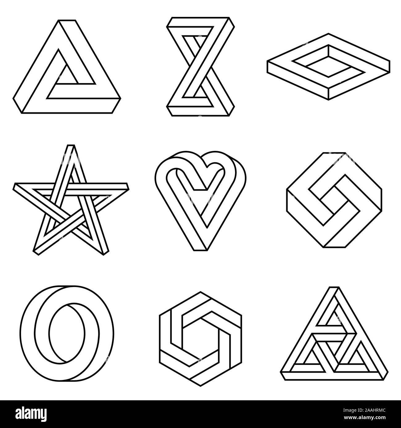 Infinite Triangle Optical Illusion High Resolution Stock Photography ...