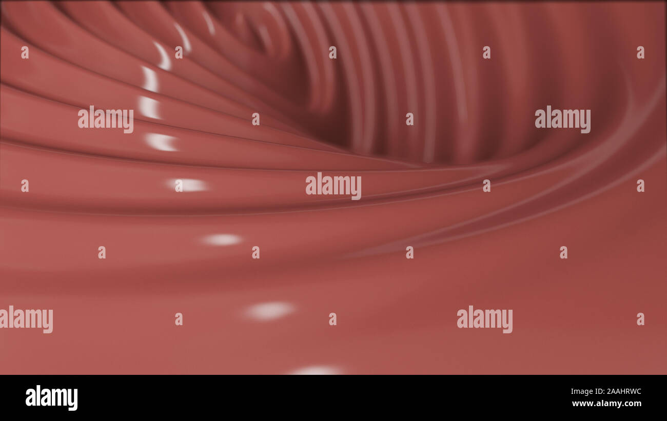 Wavy Melted Chocolate or chocolate butter with light reflections on it ...