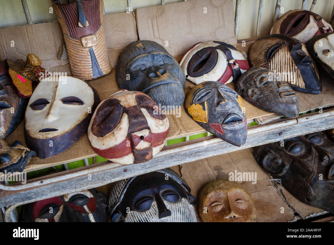 West african masks hi-res stock photography and images - Alamy