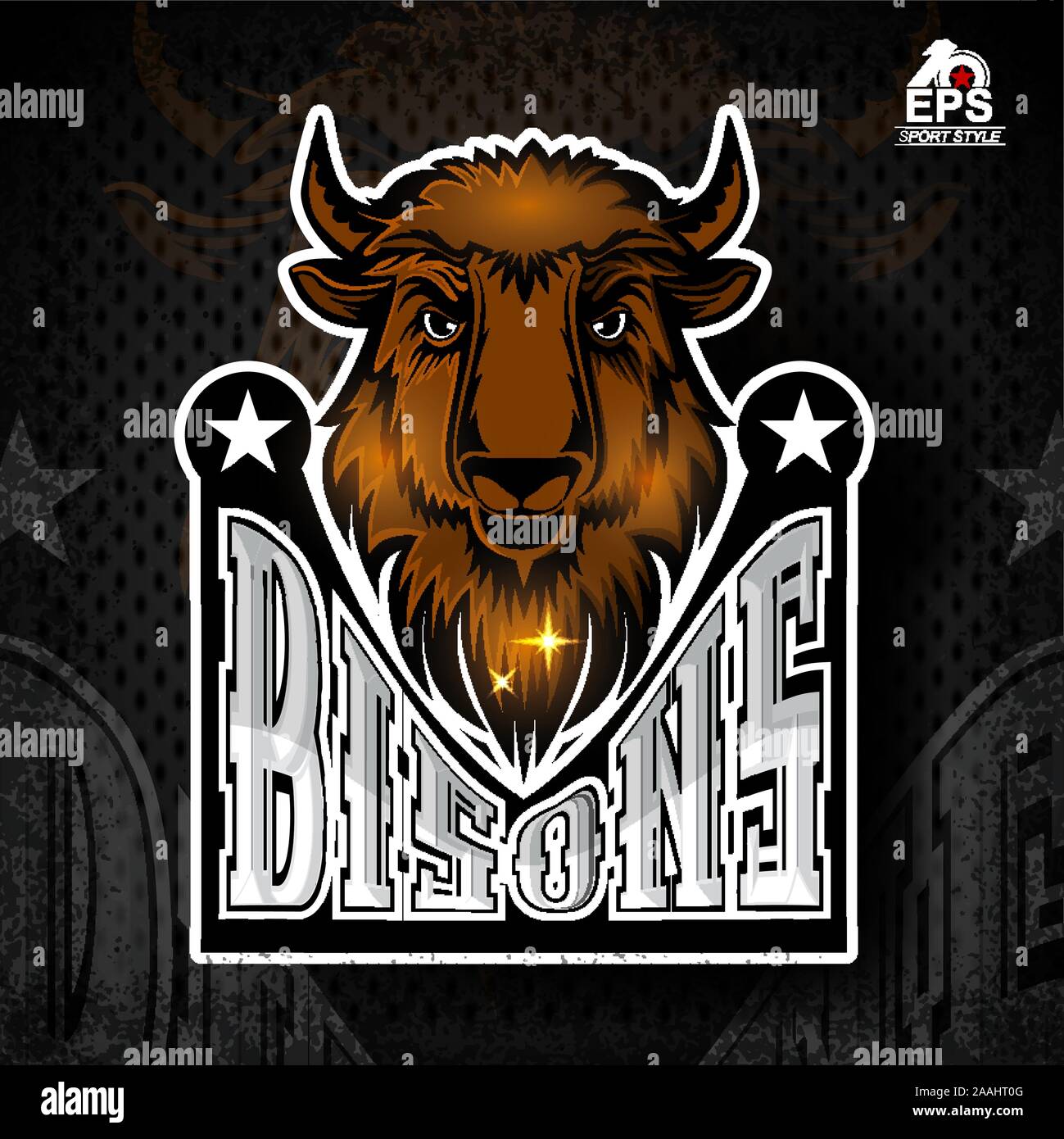 Bisons Stock Vector Images - Alamy