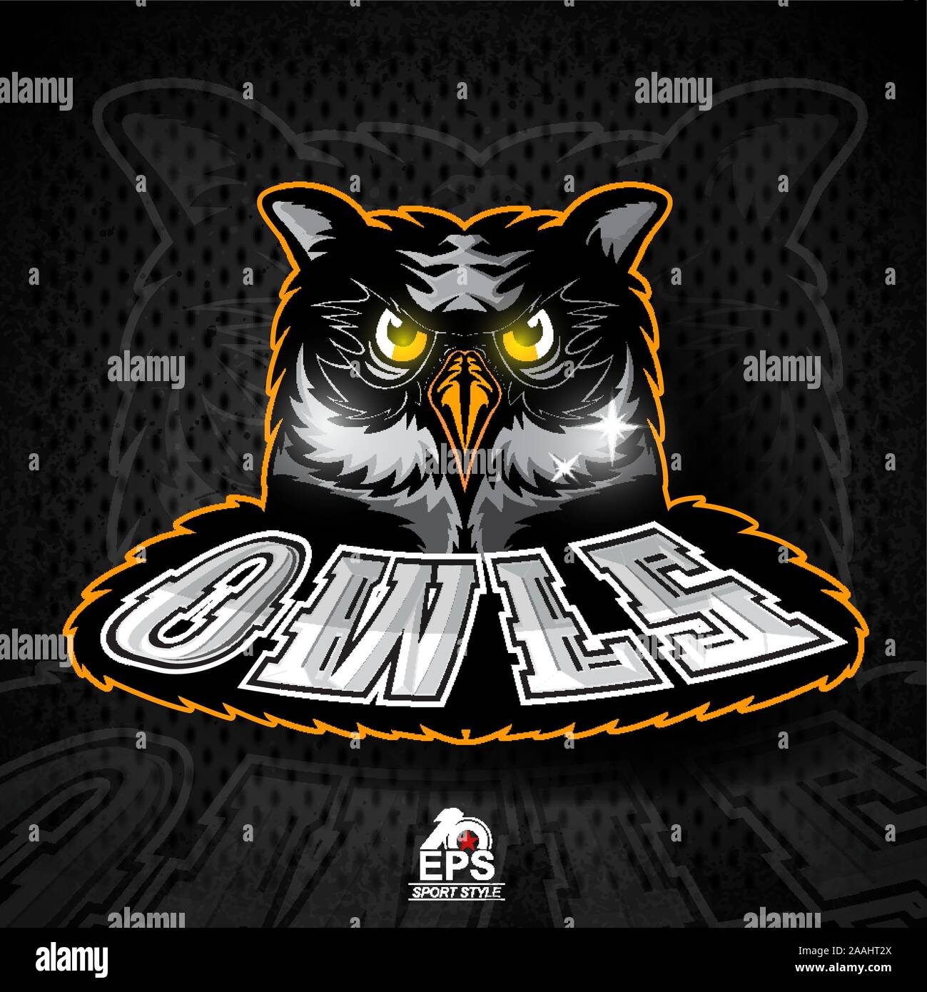 Red owl logo design hi-res stock photography and images - Alamy