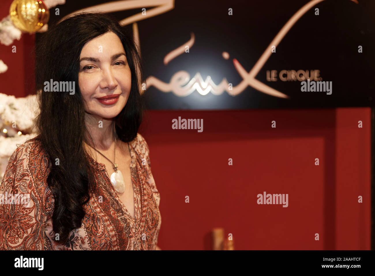 Paris, France. 20th Nov, 2019. Maram al-Masri attends the 'Peres Noel ...