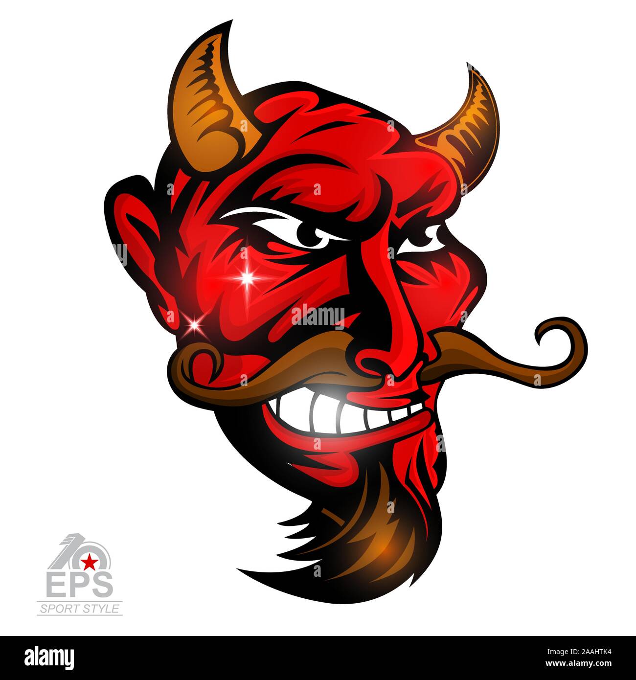 Devils head Stock Vector Images - Alamy
