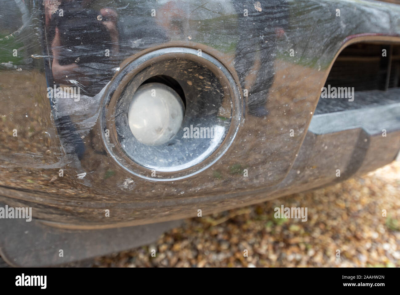 Road traffic Accident / Car Crash: Damage and close up details on ...