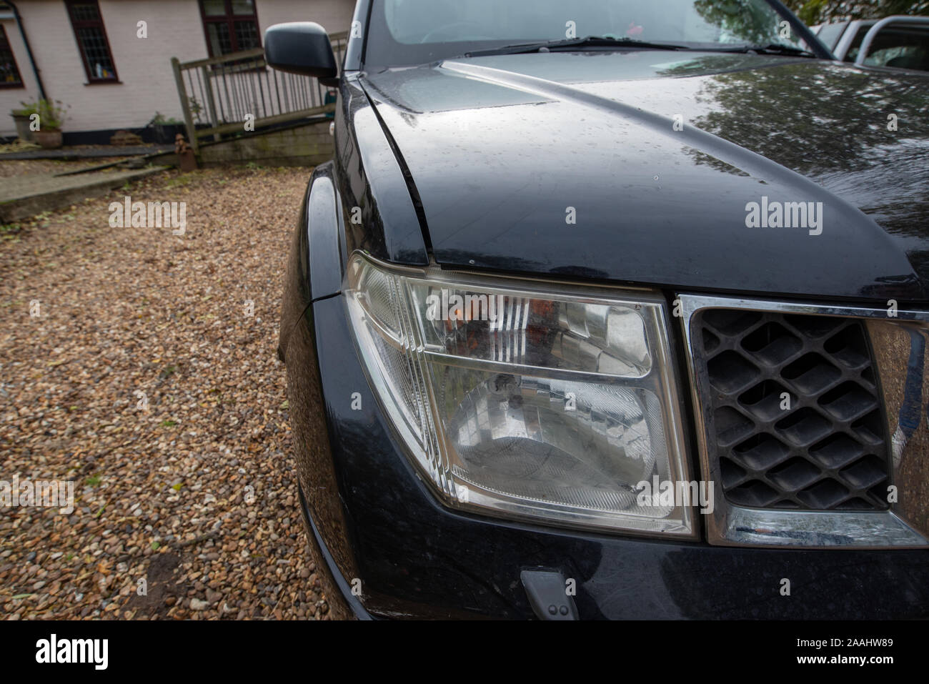 Road traffic Accident / Car Crash: Damage and close up details on ...