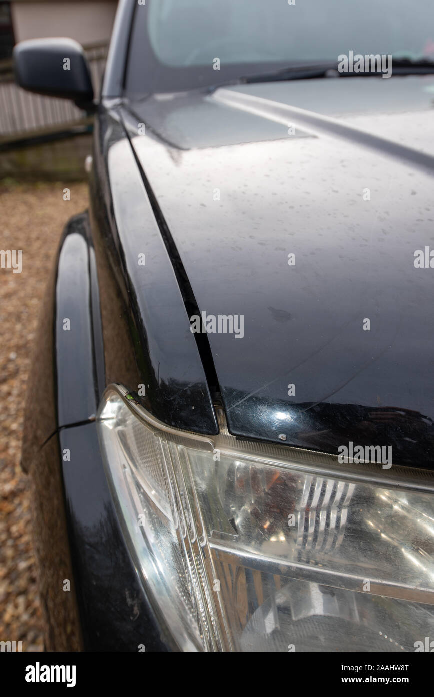 Road traffic Accident / Car Crash: Damage and close up details on ...