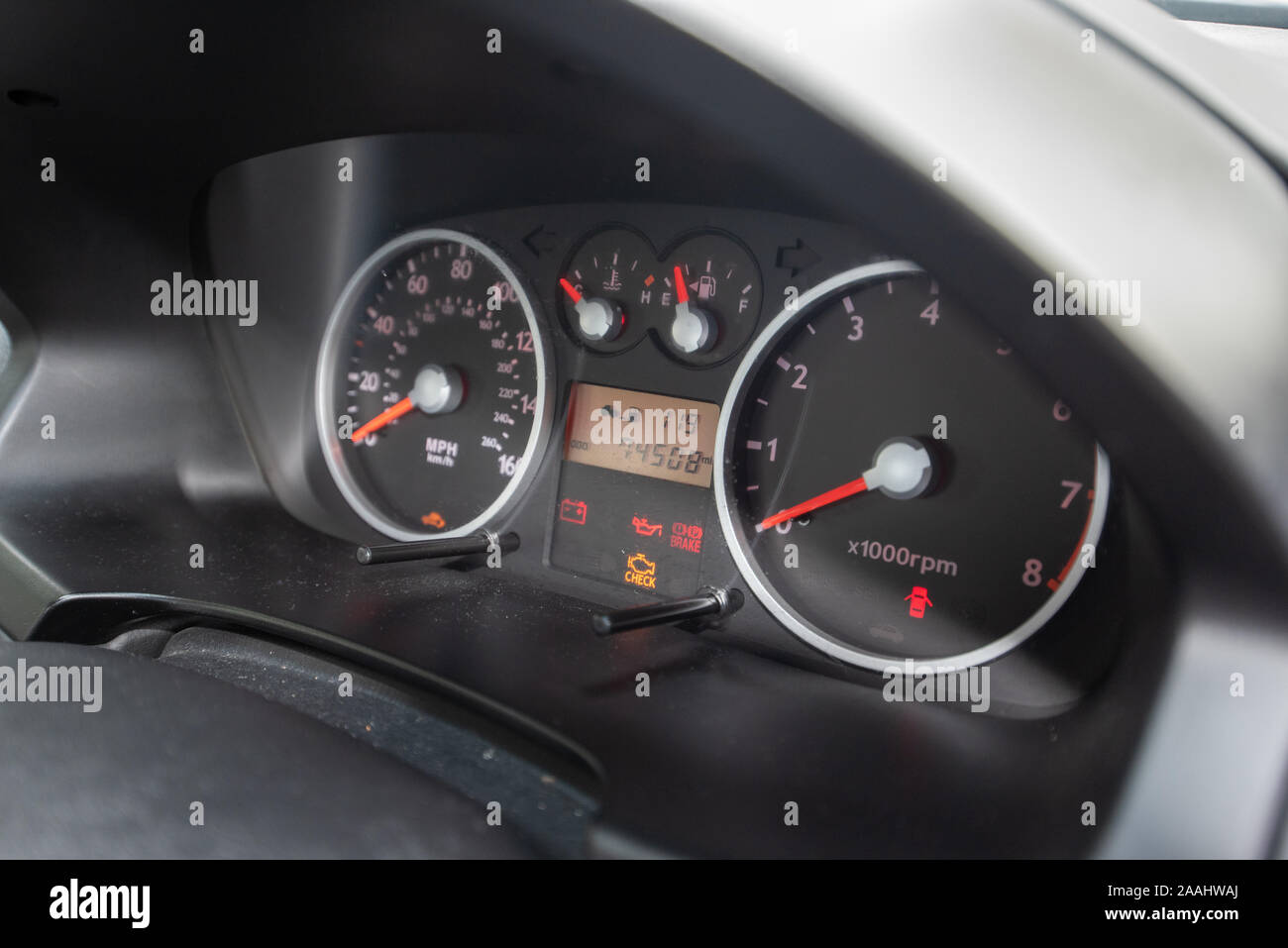 Road traffic Accident / Car Crash: Damage and close up details on ...