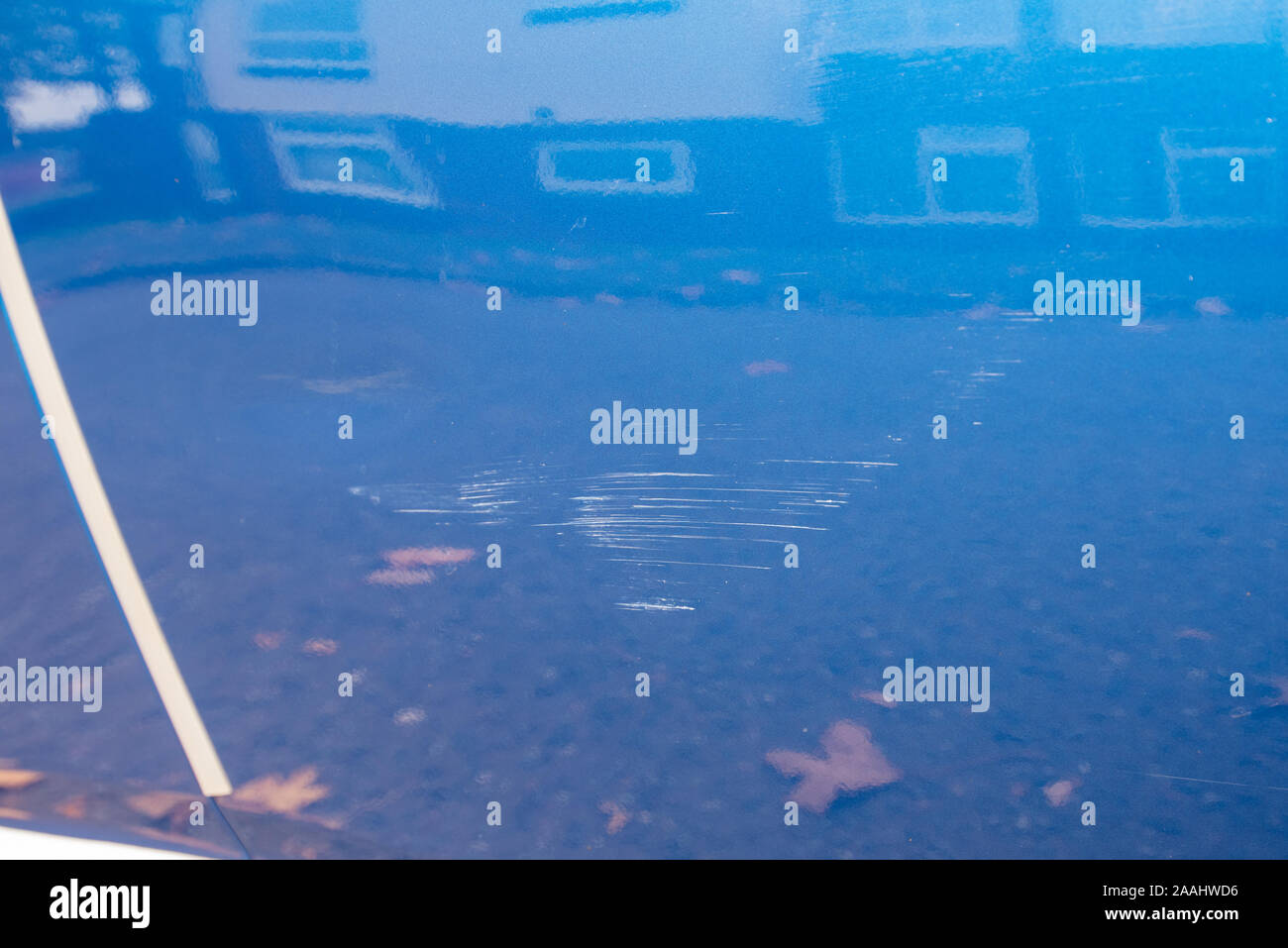 Road traffic Accident / Car Crash: Damage and close up details on ...